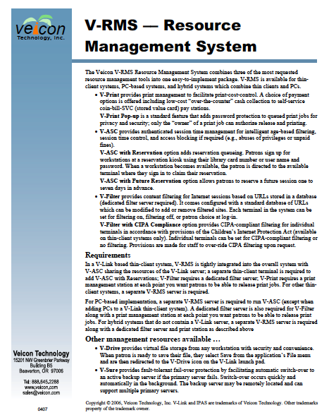 Integrated Resource Management System (V-RMS) – Synergy Softech